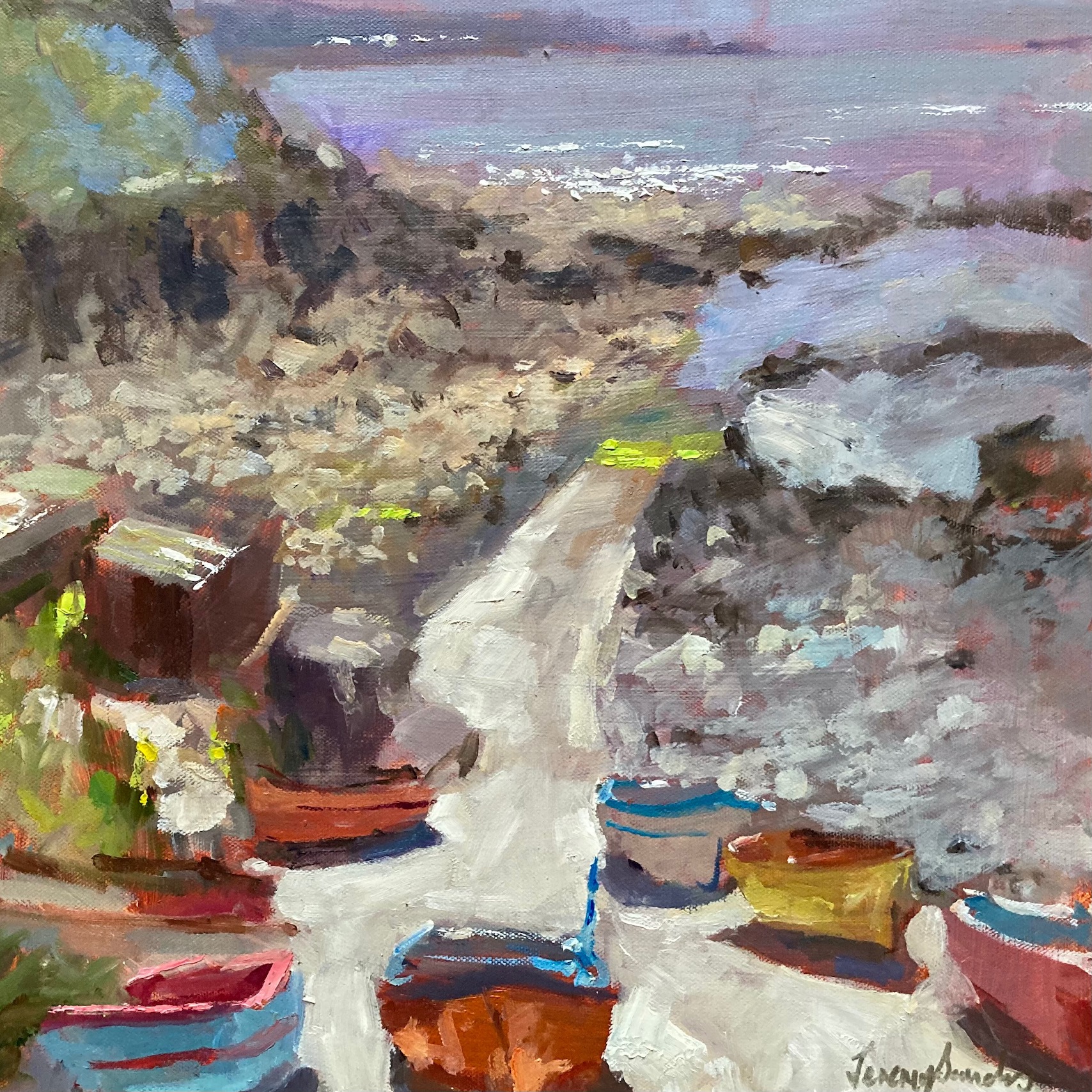 'Priest Cove Plein Air' - Jeremy Sanders Fine Artist